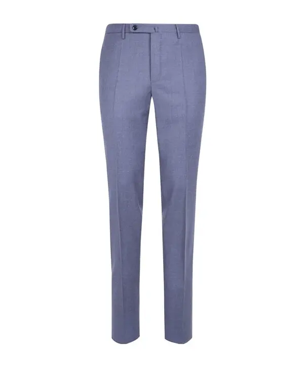 Incotex Wool Chino Trousers - Medium Grey
