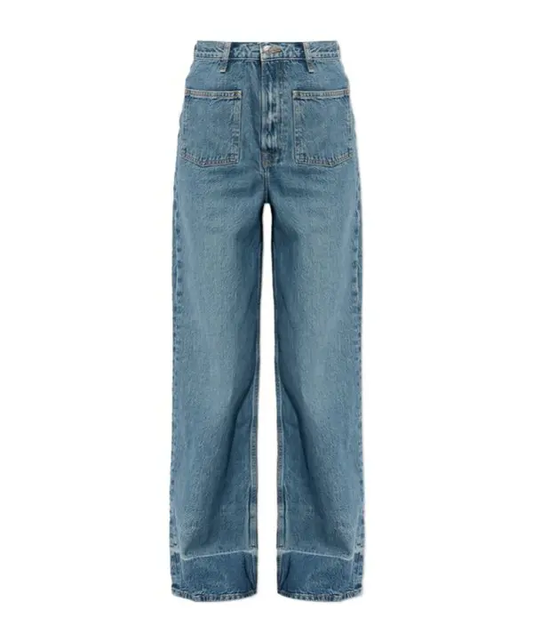 SAMSOE SAMSOE Belt-loop Jeans - Blue