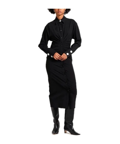 Sportmax Midi Shirt Dress With Gathered Detailing