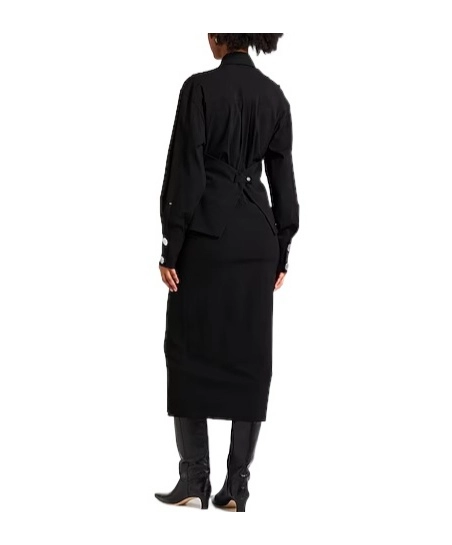Sportmax Midi Shirt Dress With Gathered Detailing