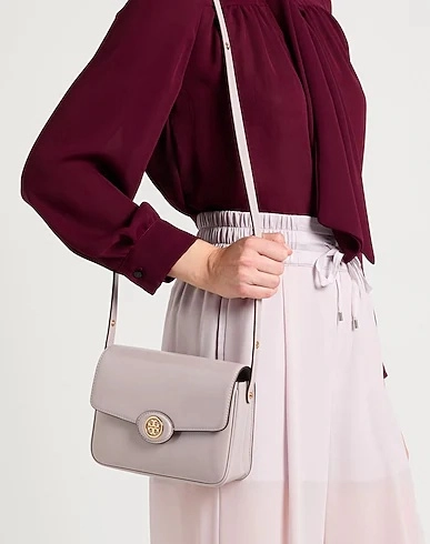 Tory Burch Solid Color Leather Bag