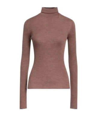Sportmax Long Sleeves Turtlenecks - Brown