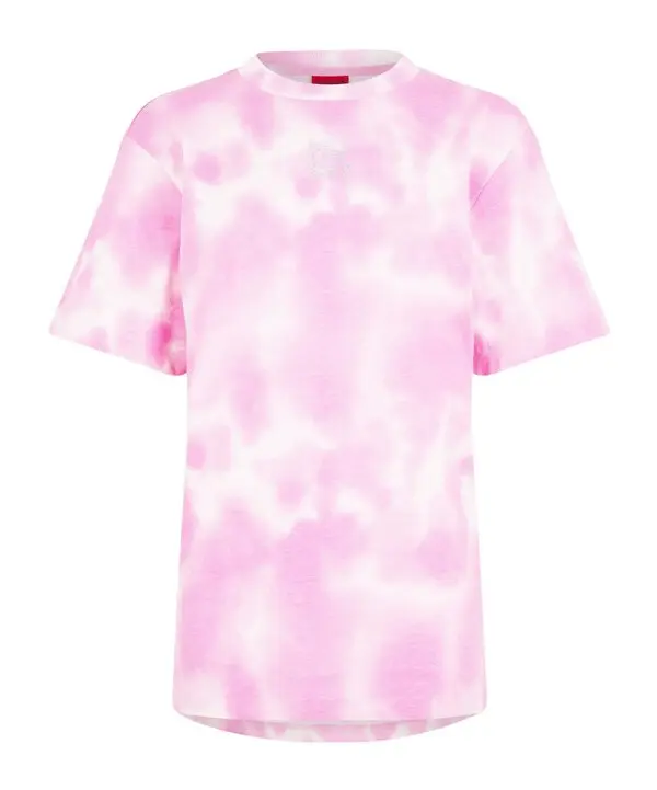 Hugo Boss Vintage Regular Fit Tie-dye T-shirt - Pink