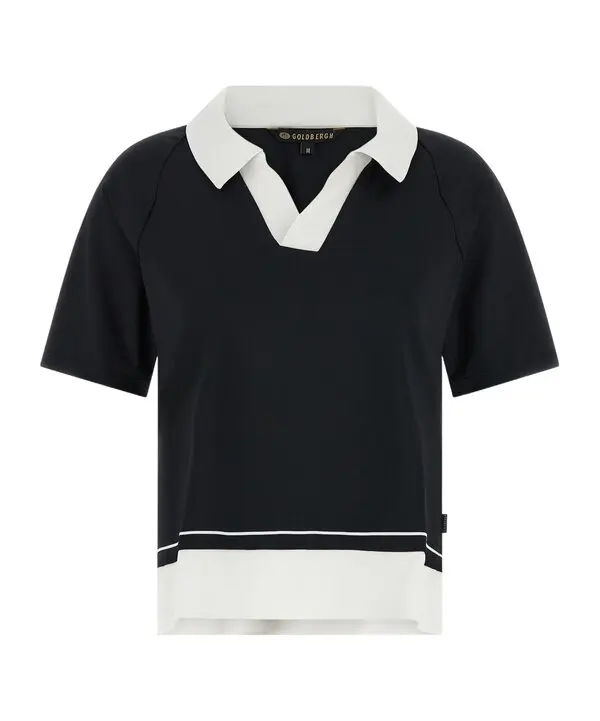 Goldbergh Piccola Performance Polo Top - Black/white