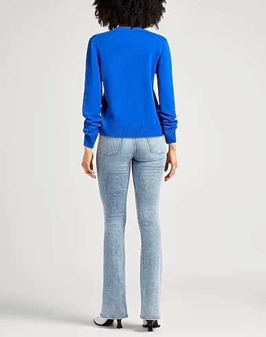 MAXCO. Max&co. Two-tone Crew Neck Knit Sweater