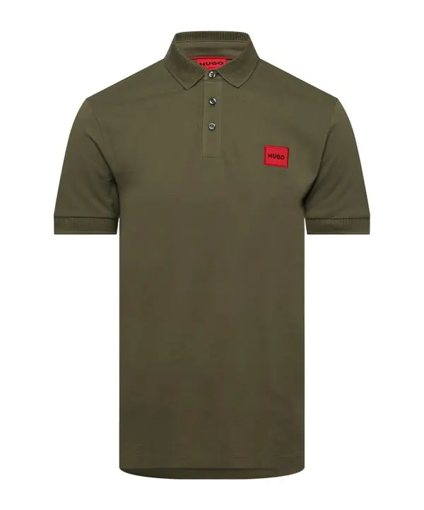 Hugo Boss Solid Shortsleeve Polo Shirt - Green