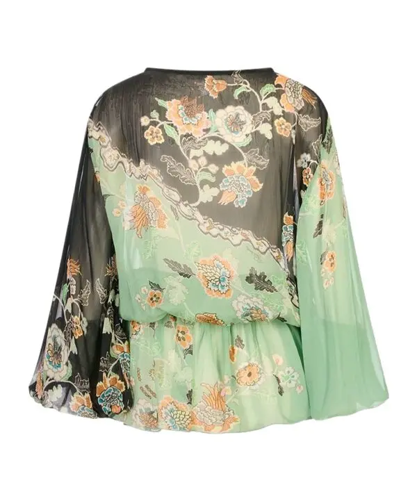 Roberto Cavalli Floral-print Ruched Mini Dress