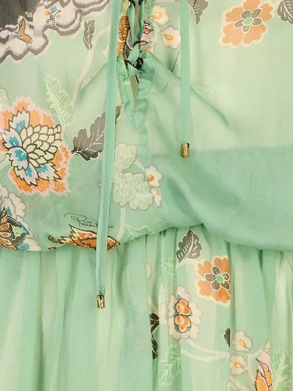 Roberto Cavalli Floral-print Ruched Mini Dress