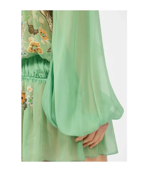 Roberto Cavalli Floral-print Ruched Mini Dress