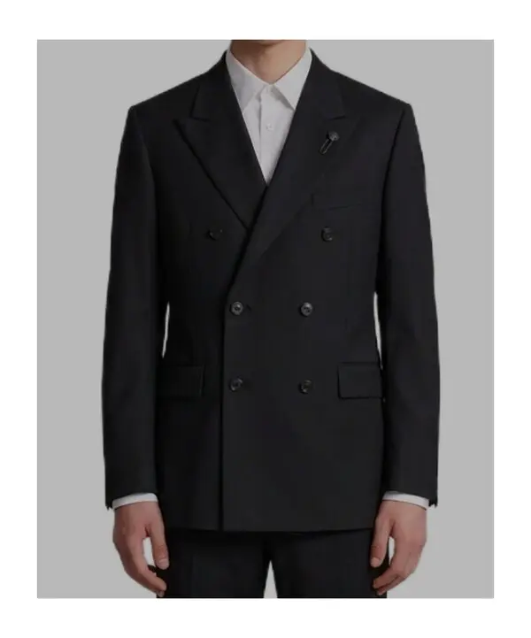 LARDINI Double-breasted Classic-fit Suit