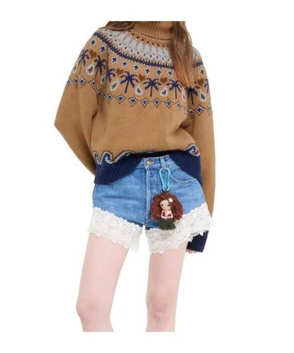 Alanui Sweet Winter Palm-tree Sweater