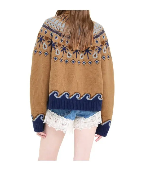 Alanui Sweet Winter Palm-tree Sweater