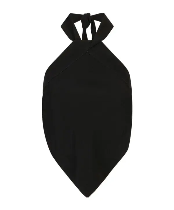 Rabanne Halterneck Sleeveless Top - Black