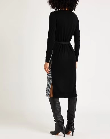 Tory Burch Printed Long Sleeve Midi Dress