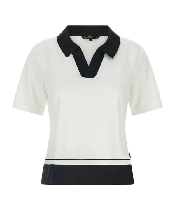Goldbergh Piccola Short-sleeve Performance Top - White/black