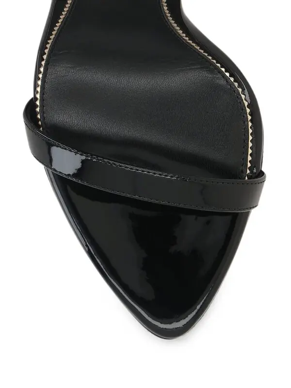 TOM FORD Ankle Strap High Heel Sandals With Padlock Detail