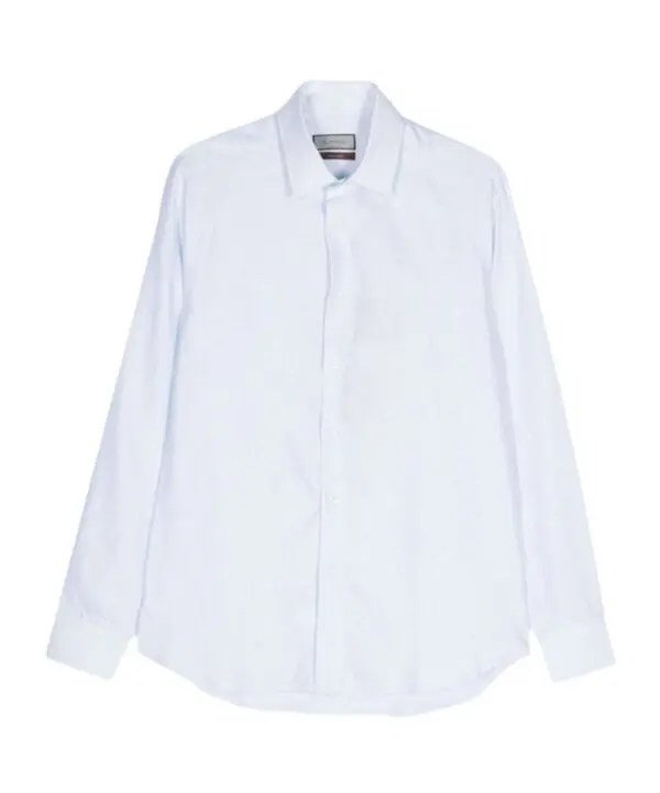 Canali Patterned-jacquard Shirt