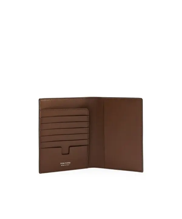 TOM FORD Lizard-effect Leather Passport Holder