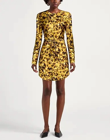 MAXCO. Max&co. Multicolor Leopard Print Satin Belted Dress