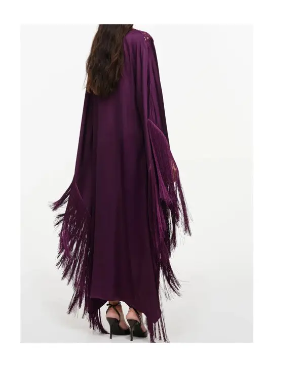 SELF-PORTRAIT Jersey Draped Maxi Dress