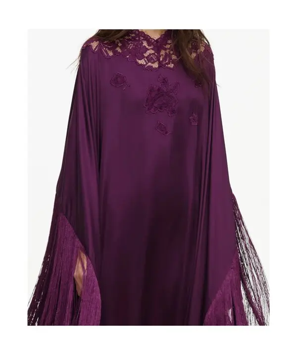 SELF-PORTRAIT Jersey Draped Maxi Dress