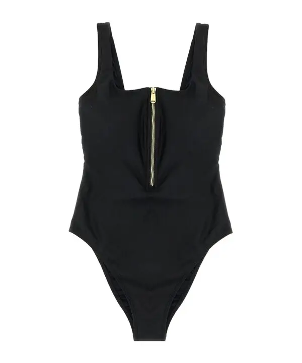 Goldbergh Caviar Zip-front One-piece Swimsuit - Black