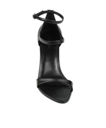 Balenciaga Metallic Leather Sandals - Black