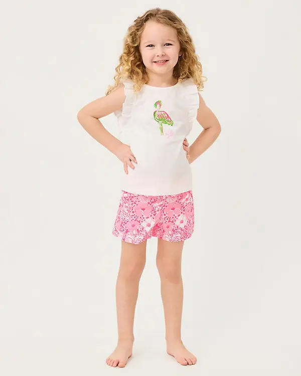 Lilly Pulitzer® Janie And Jack Chickie Ruffle Top - Multi On Parade Graphic