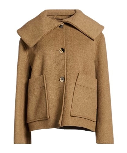 GANNI Solid Color Casual Jacket