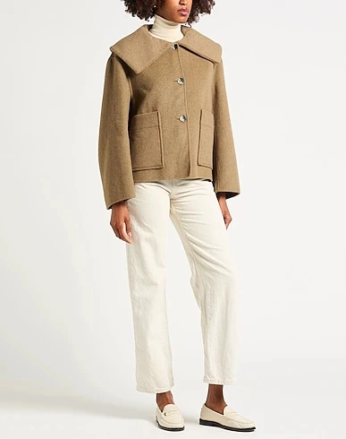 GANNI Solid Color Casual Jacket