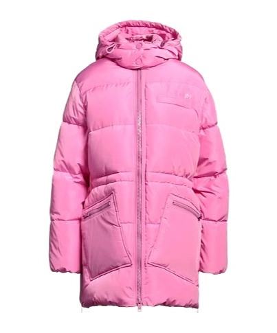 GANNI Casual Hooded Jacket - Pink