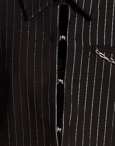 GANNI Slim-fit Striped Coat