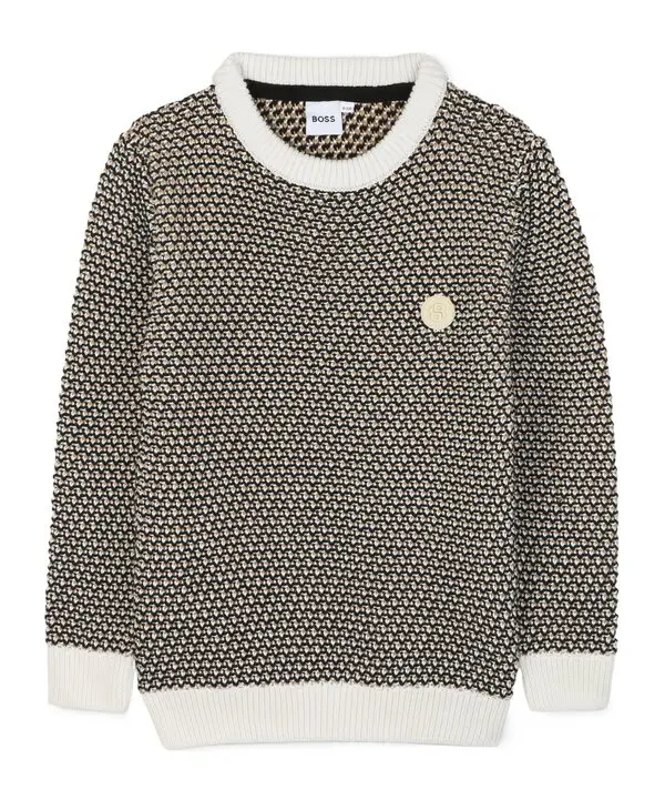 Hugo Boss Textured Crewneck Sweater