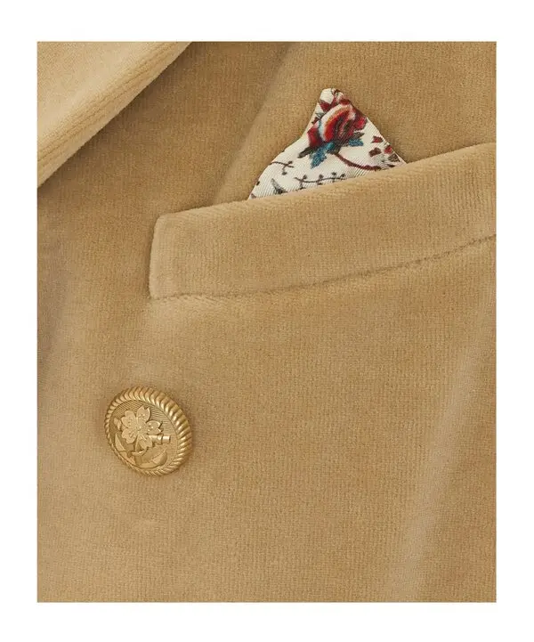 CIRCOLO 1901 Double-breasted Velvet Blazer