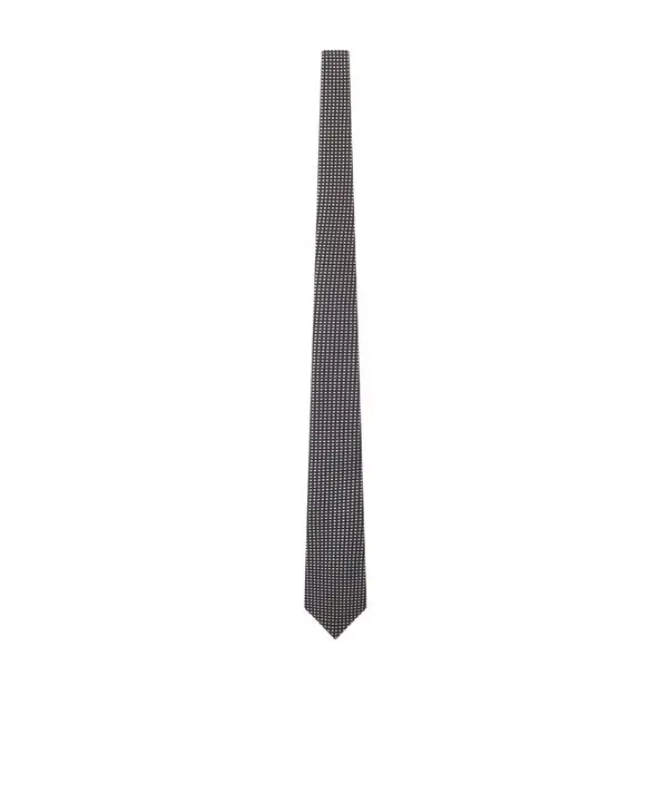 TOM FORD Jacquard Tie - Black/white