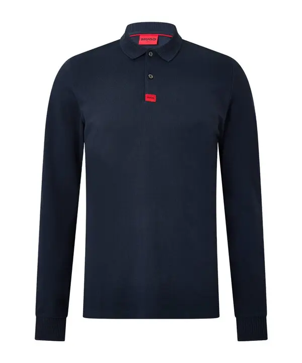 Hugo Boss Longsleeve Polo Shirt - Blue