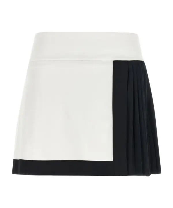 Goldbergh Axelle Pleated Performance Skort - White/black