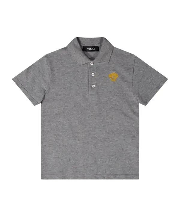 Versace Solid Color Polo Shirt