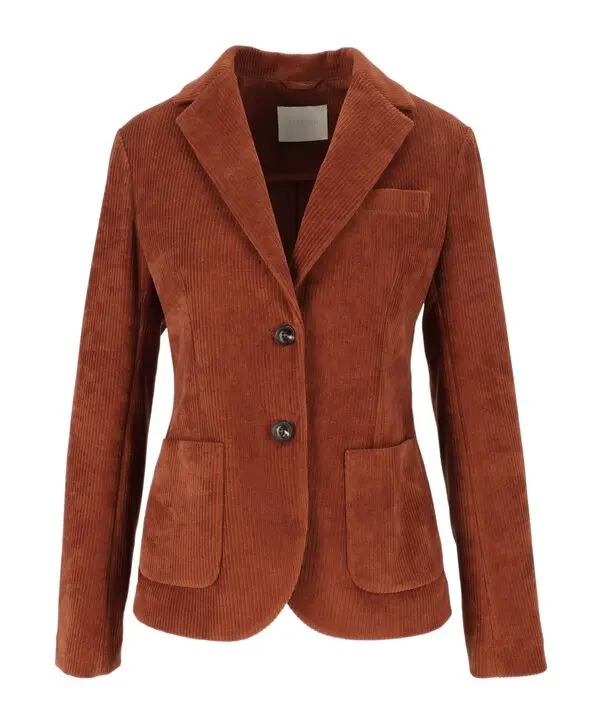 CIRCOLO 1901 Long-sleeve Corduroy Blazer - Cinnamon