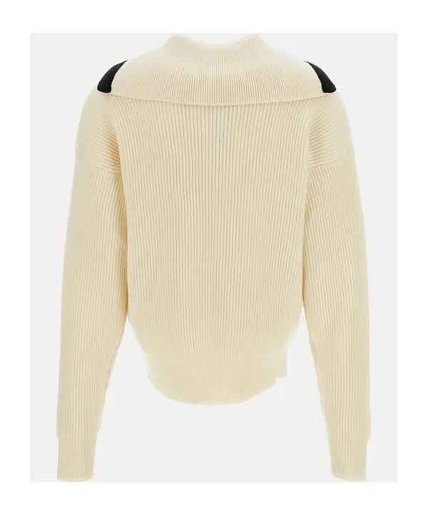 Barena Venezia Zip Detailed Ribbed Jumper