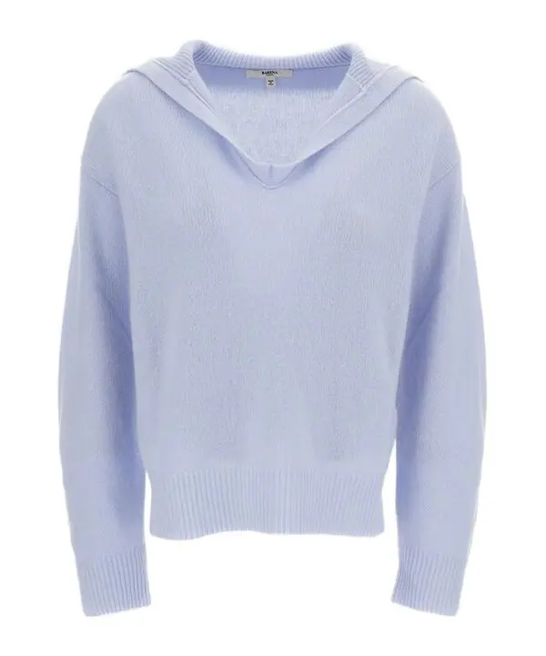 Barena Venezia V-neck Knitted Jumper - Light Blue
