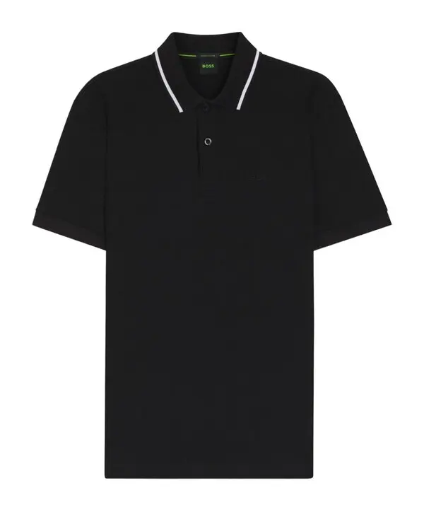 Hugo Boss Slimfit Cotton Polo Shirt - Black