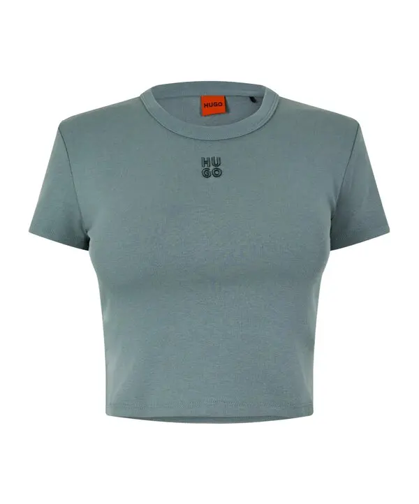 Hugo Boss Cotton Cropped Tshirt