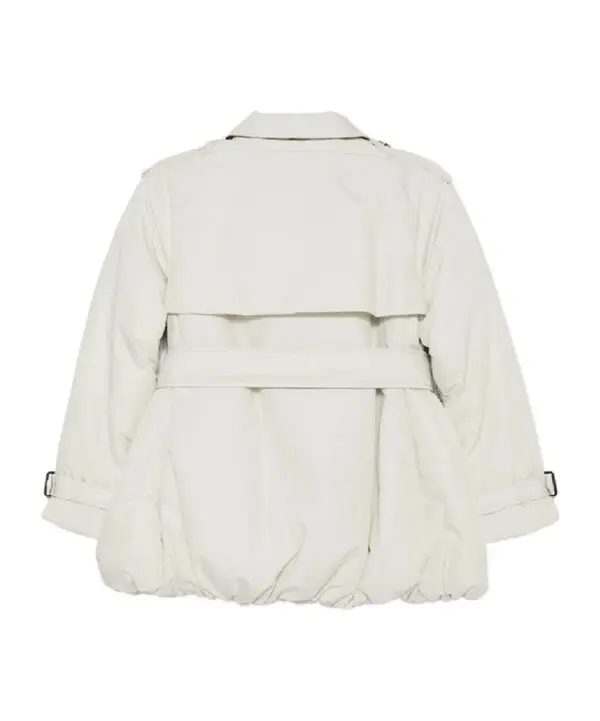 Burberry Belted Bubble-hem Coat