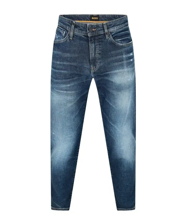 Hugo Boss Washed Tapered Jeans