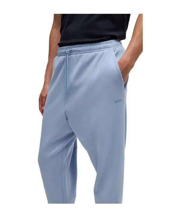 Hugo Boss Solid Color Curved Joggers