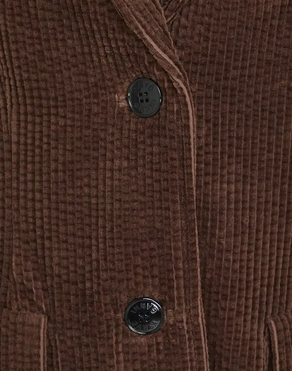 GANNI Minimalist Corduroy Blazer