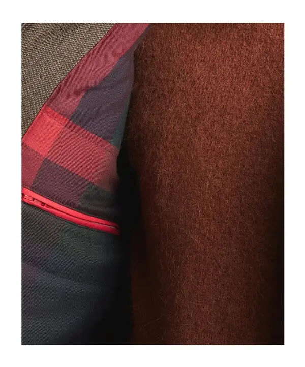 FAY Corduroy-collar Lobster-clasp Bomber Jacket