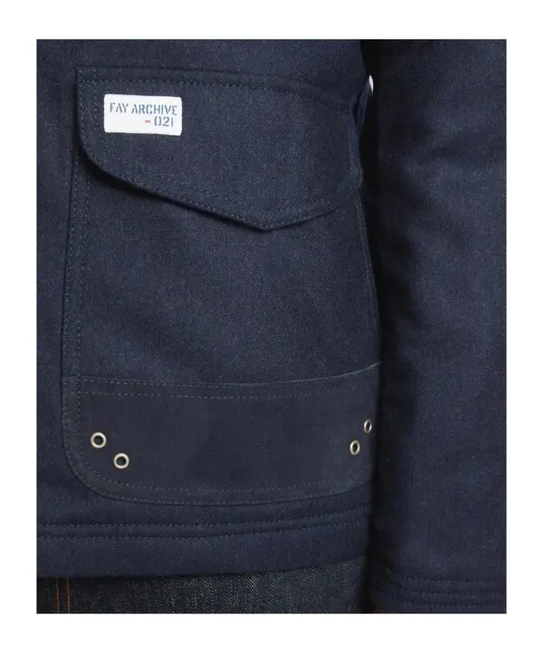 FAY Field Jacket In Wool Twill