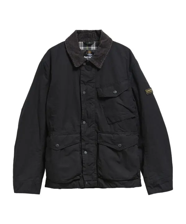 Barbour Corduroy-collar Multi-pocket Jacket - Black